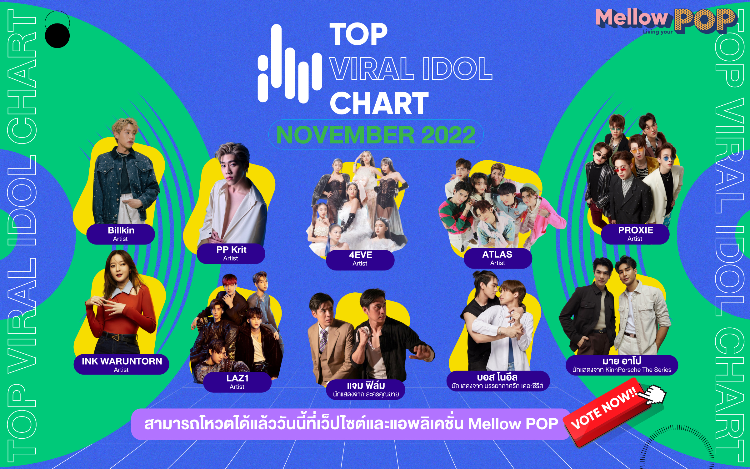 Mellow POP Top Viral Idol Chart | Mellow Pop