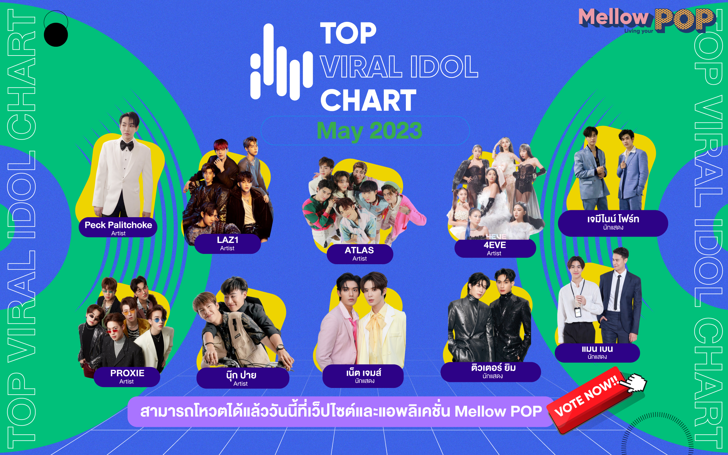 Mellow POP Top Viral Idol Chart 05/2023 | Mellow Pop