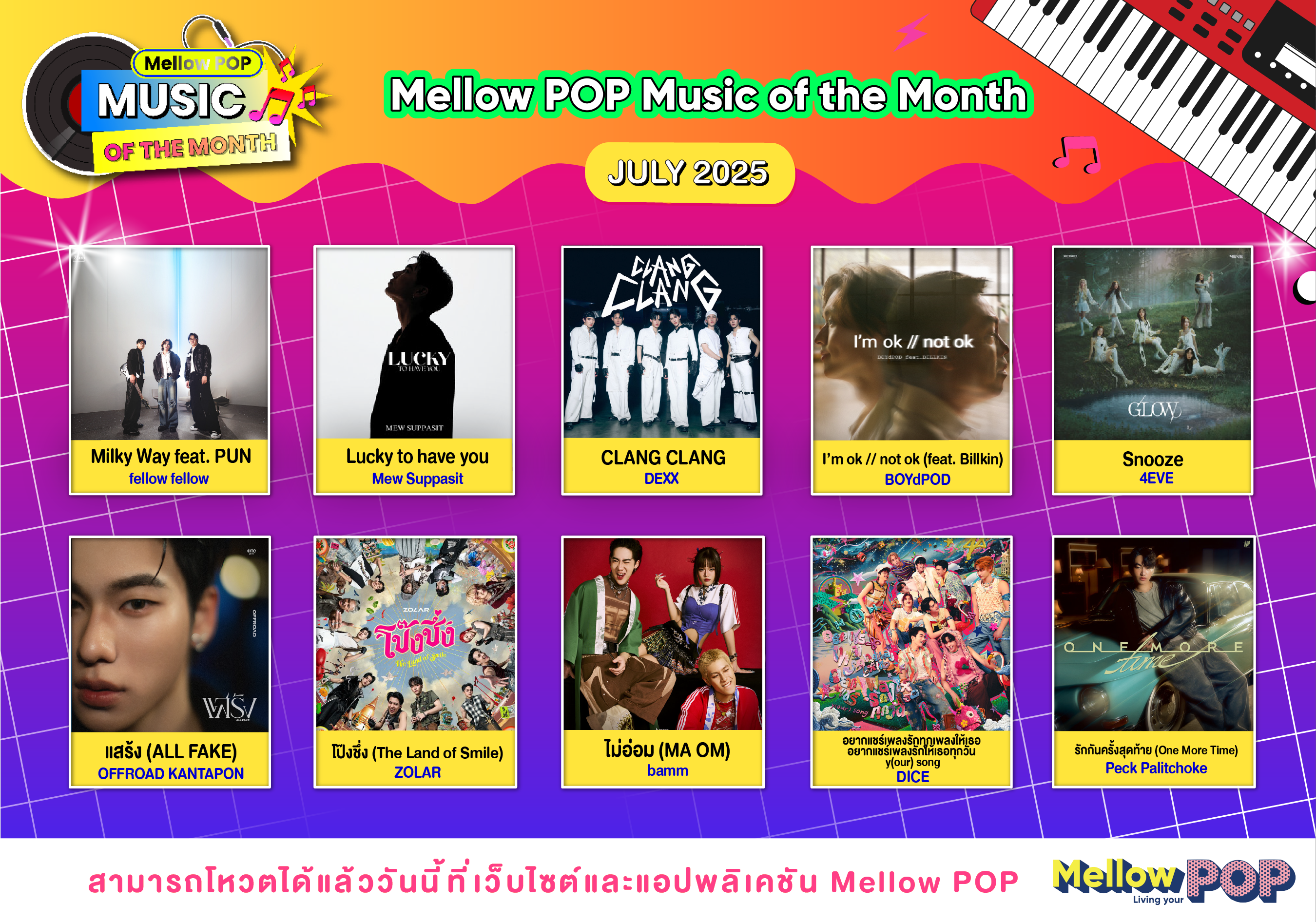 Mellow POP Music of the Month 7/2025 | Mellow Pop